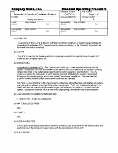 Creation of Operational Qualification Protocols – GMPDocs.com