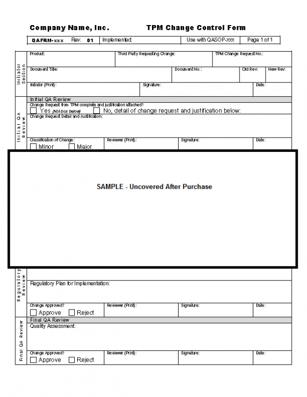 Third Party Change Control Oversight – GMPDocs.com